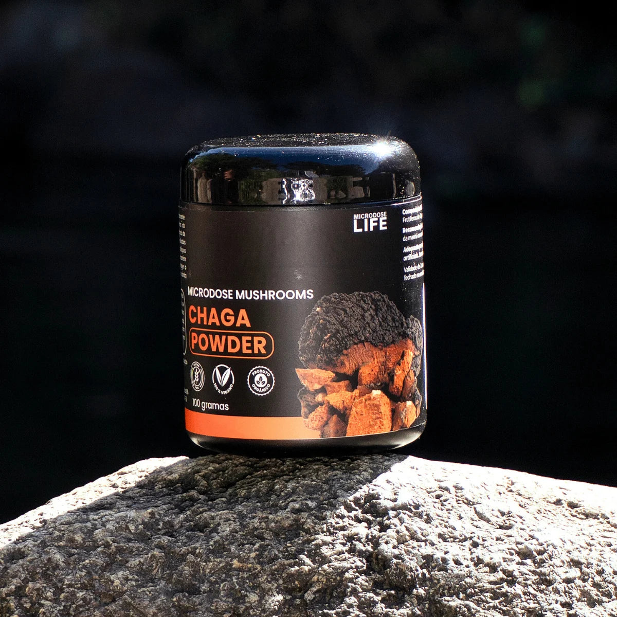 Chaga Mushroom Powder 100gr - O Antigo Segredo da Vitalidade e Rejuven